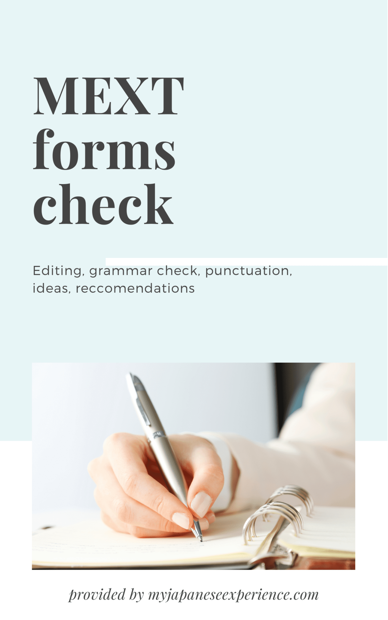 MEXT forms check - My Japanese Experience